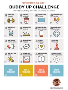 Take the Buddy Up Challenge for Men's Mental Health Awareness Month ...